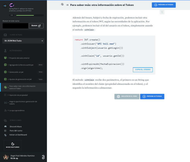 Para Saber Más: Otra Información Sobre El Token: Return | PDF ...