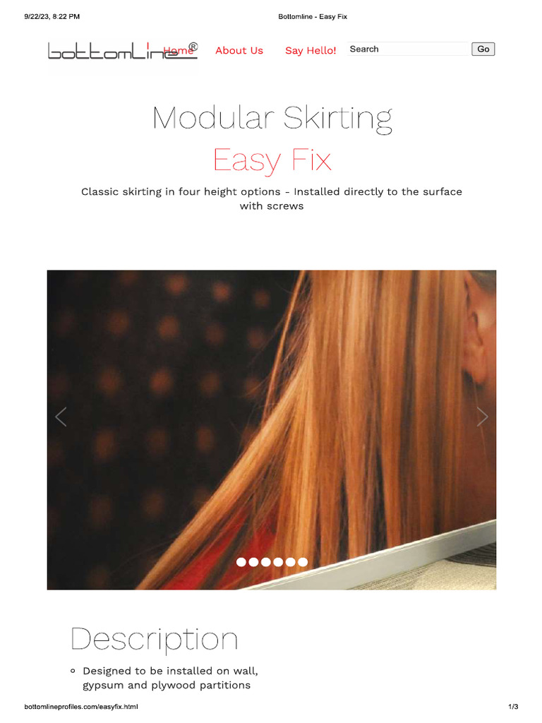 TDS For 50mm Skirting SKP001 (Bottomline) | PDF