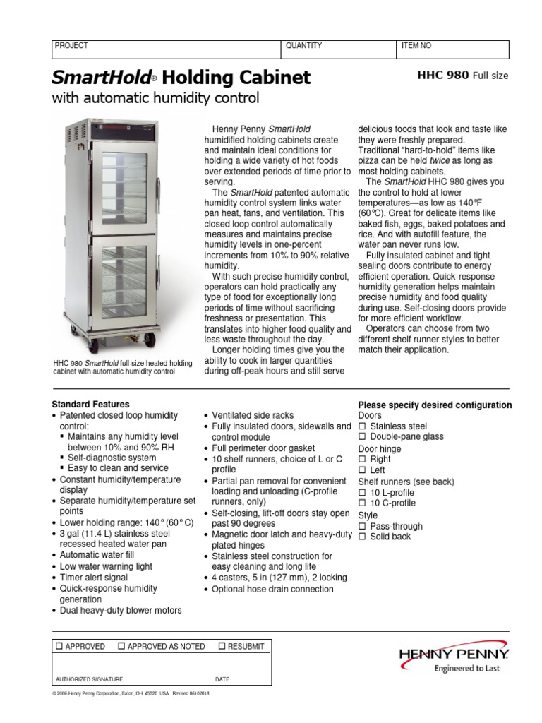HHC 980 Data Sheet 06072018 | PDF
