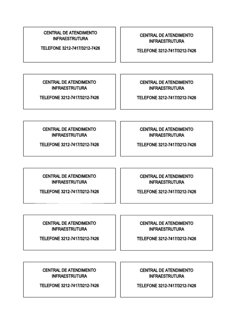Fichas Telefone Call Center | PDF