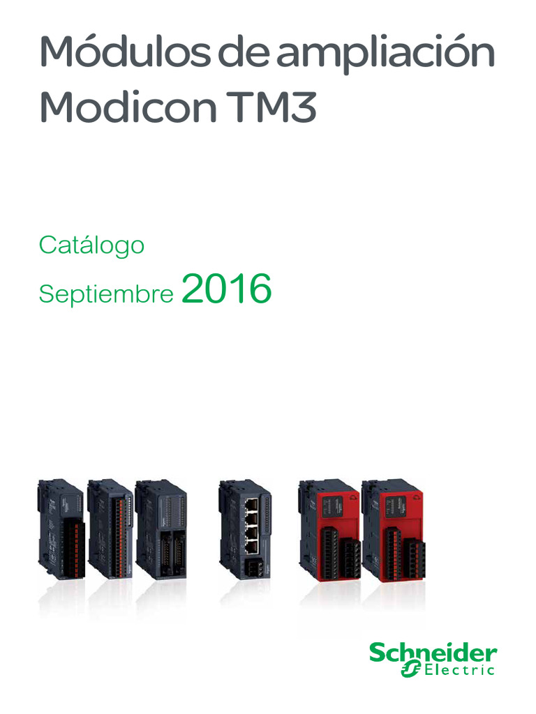 Catálogo - Módulos de Ampliación Modicon TM3 | PDF | Controlador lógico ...