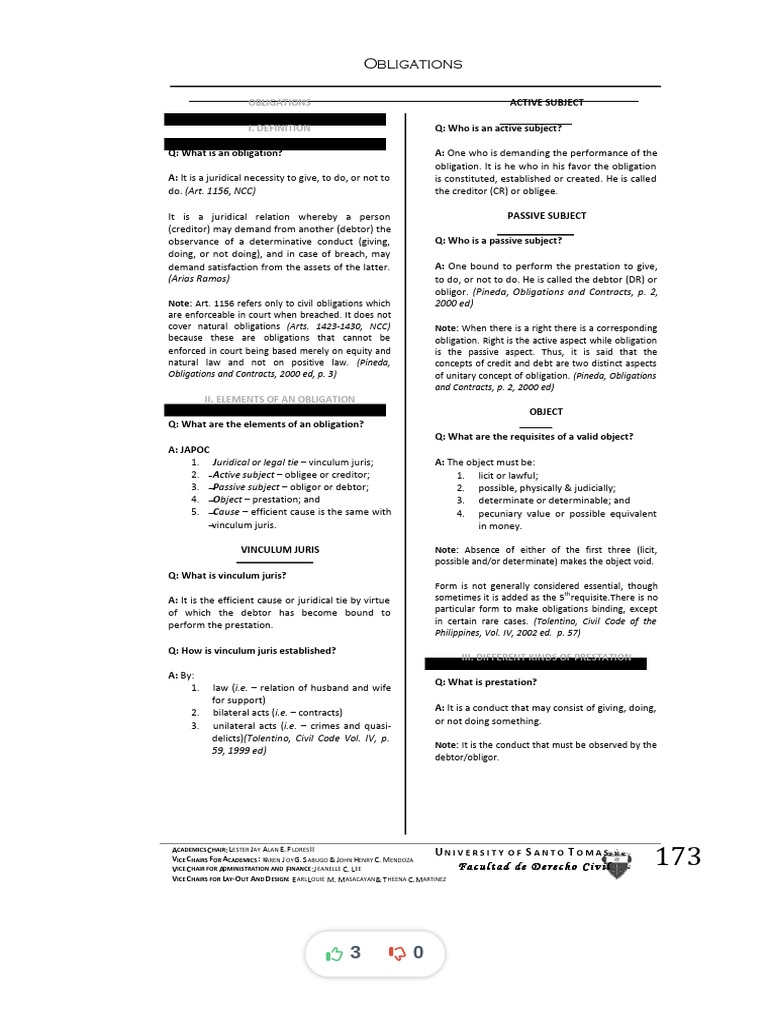 Ust Golden Notes in Obligations and Contracts - Compress | PDF ...