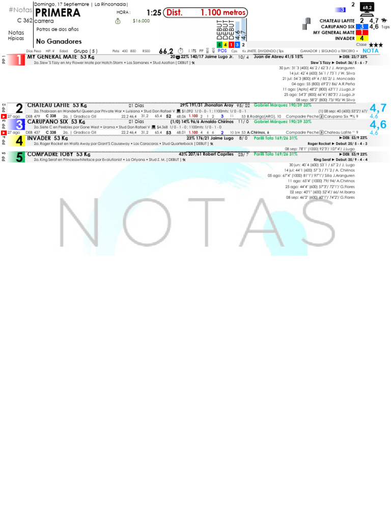 Las Notas de La Rinconada | PDF