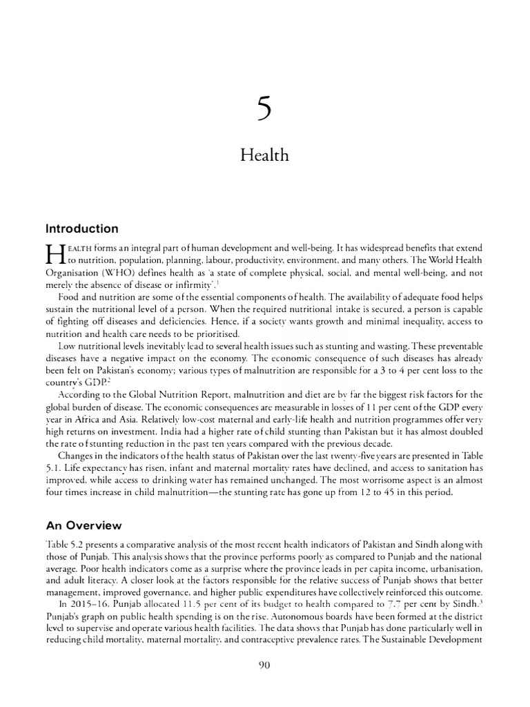 EoMS Chapter 5 Health | PDF | Human Nutrition | Malnutrition