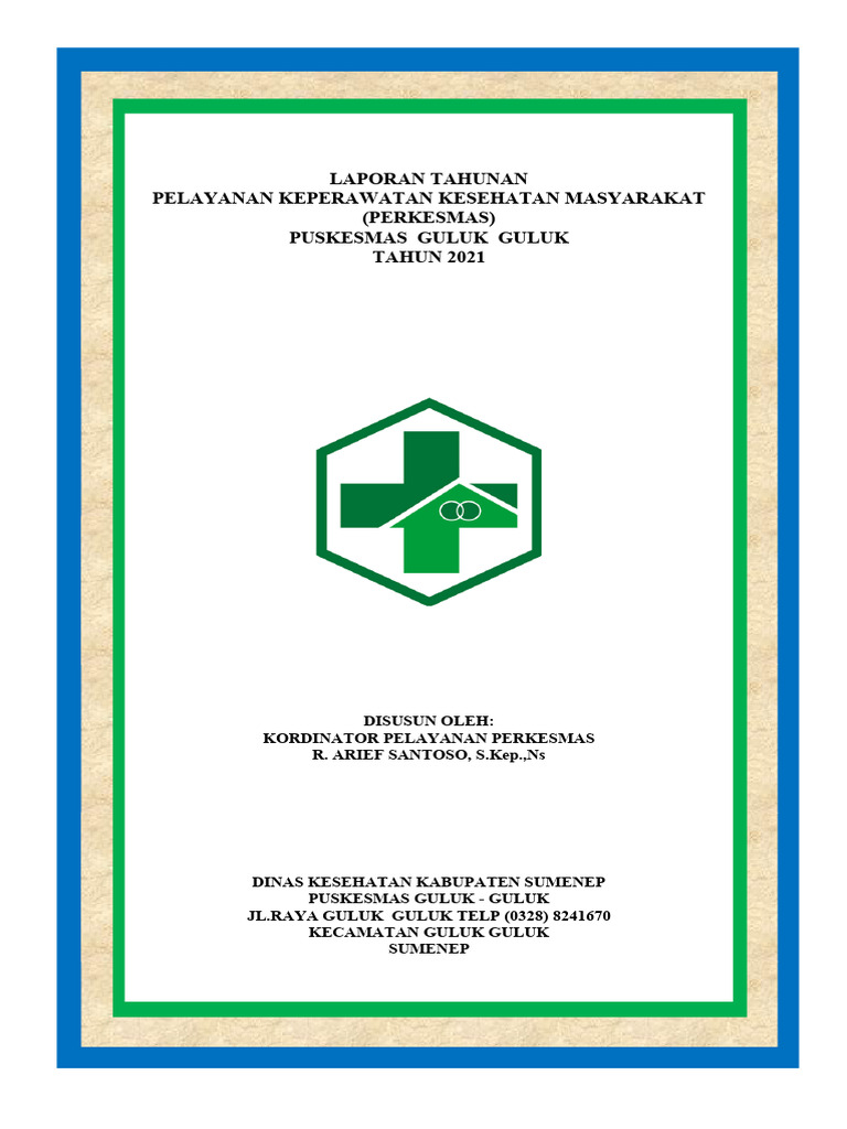 Laporan Tahunan Perkesmas 2021 Puskesmas Guluk | PDF
