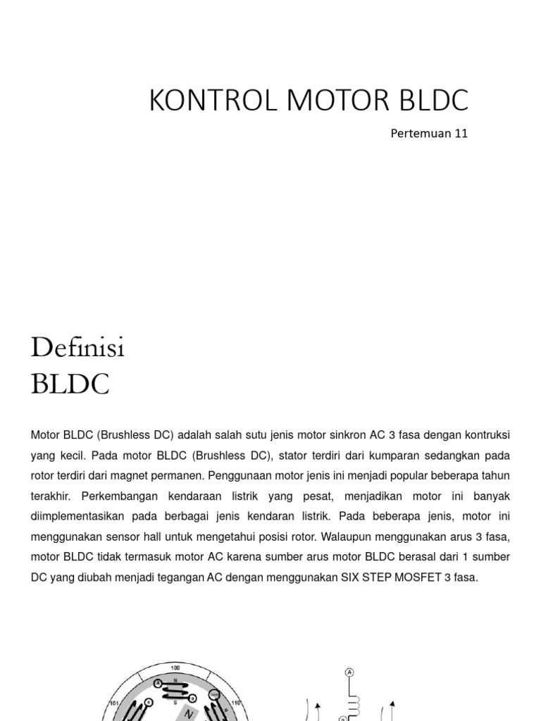 BLDC Dengan Metode Six Step Dan Sinusoidal | PDF