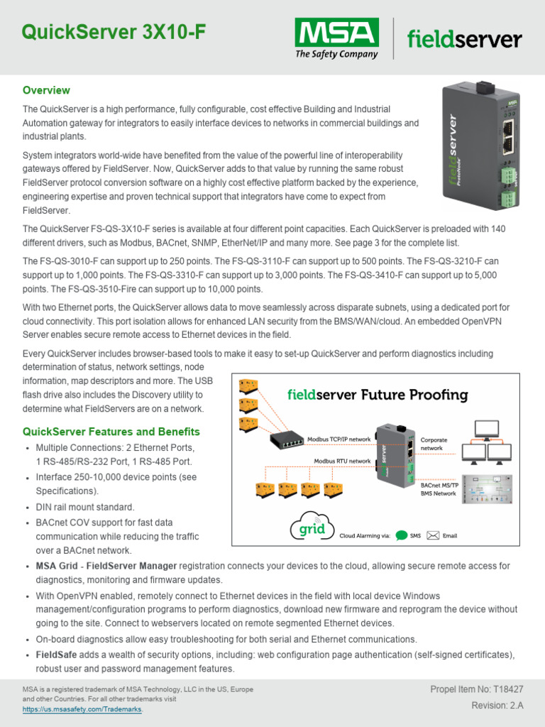 DS QuickServer 3X10-F | PDF | Computer Network | Gateway (Telecommunications)