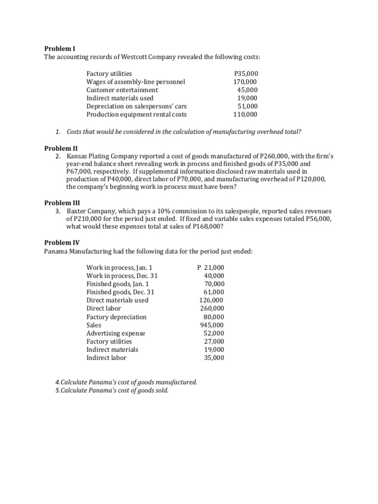 Review of COGS and CGM | Download Free PDF | Cost Of Goods Sold | Cost