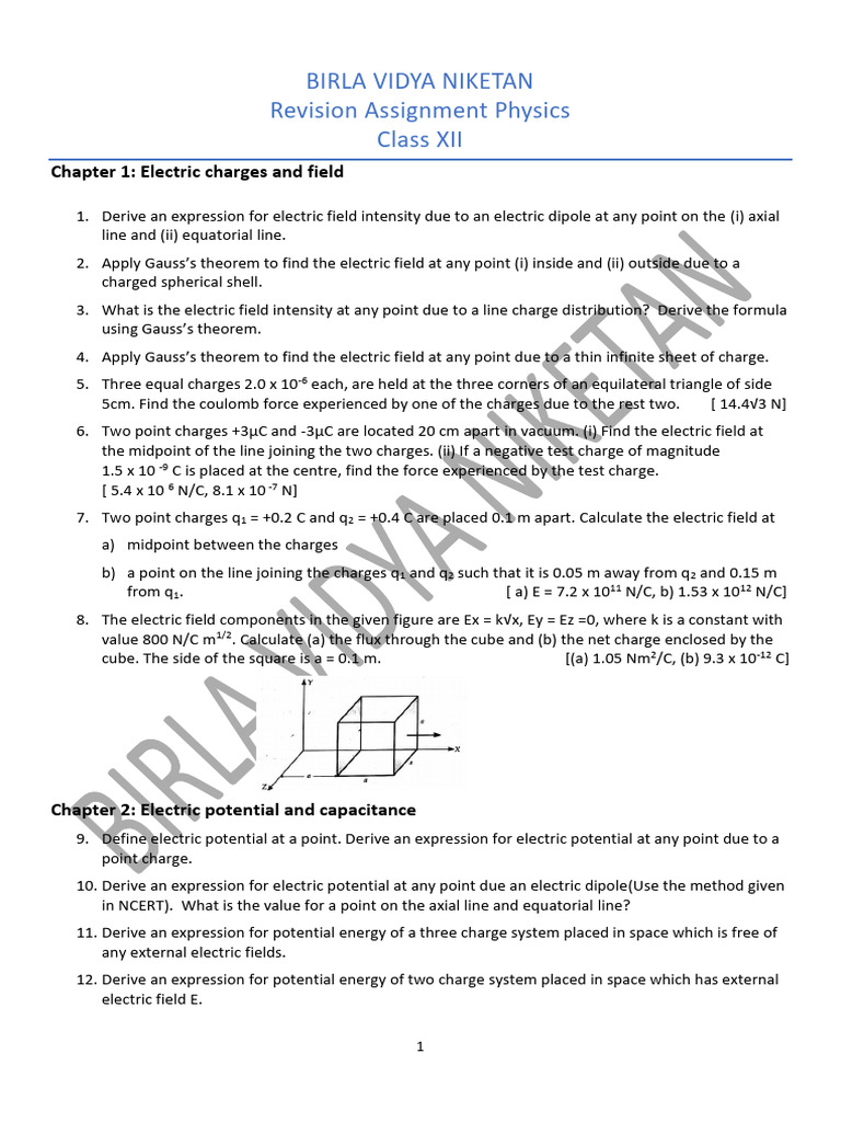 Revision Assignment 1ST Term 2023-24 | PDF