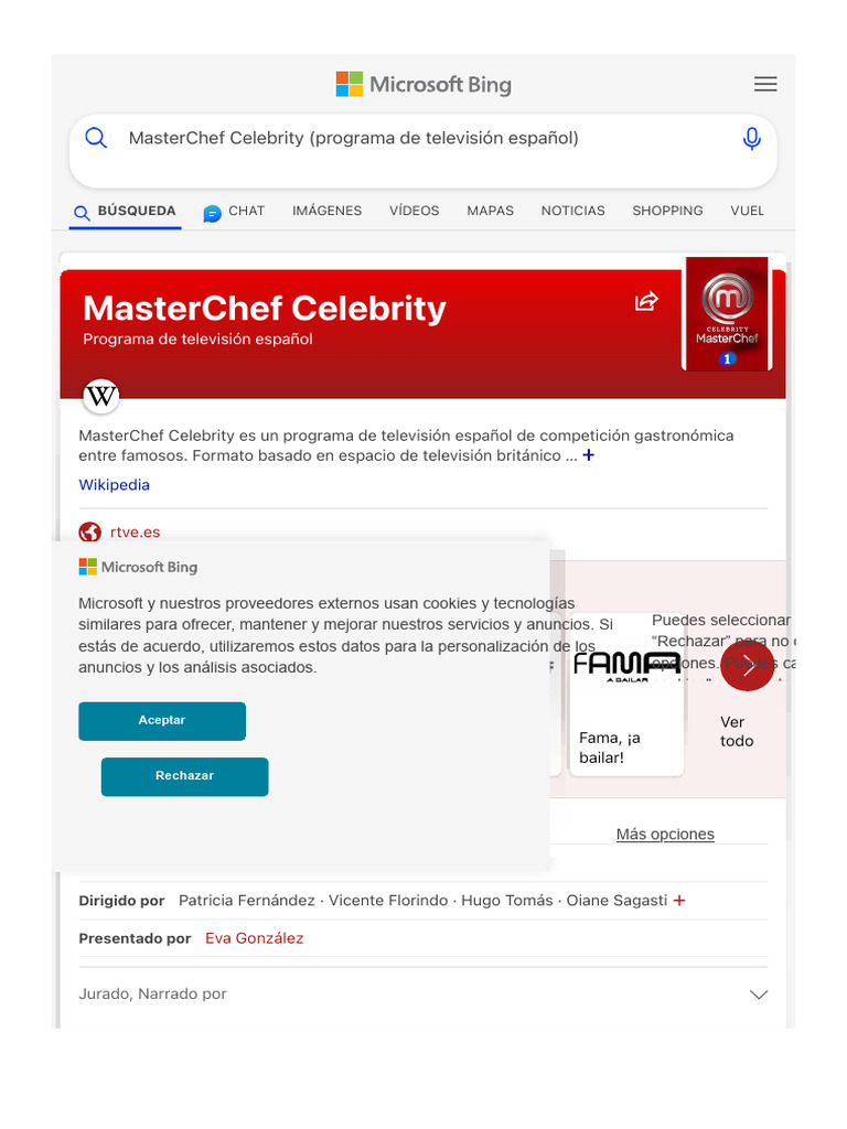 MasterChef Celebrity (Programa de Televisión Español) - Búsqueda | PDF