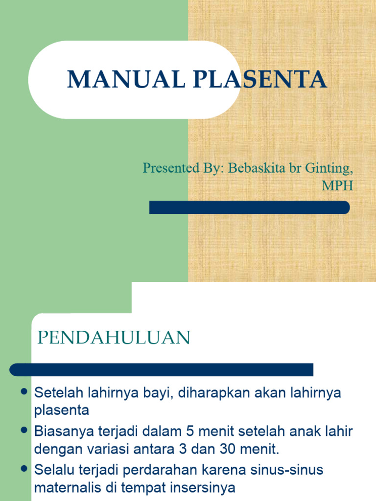 Manual Placenta | PDF