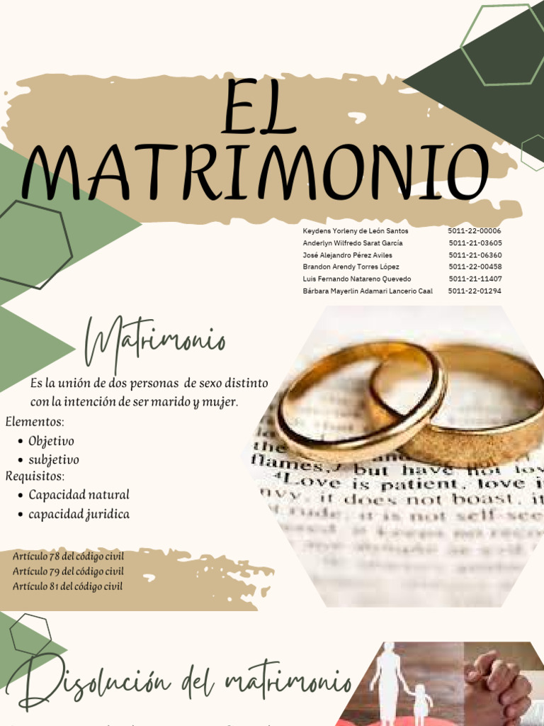 El Matrimonio | PDF | Matrimonio | Esposa