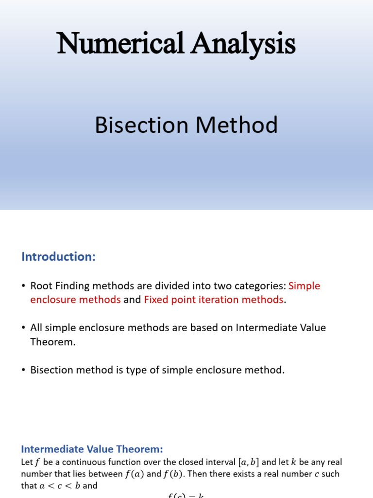 Bisection Method | PDF | Theoretical Computer Science | Mathematics Of Computing