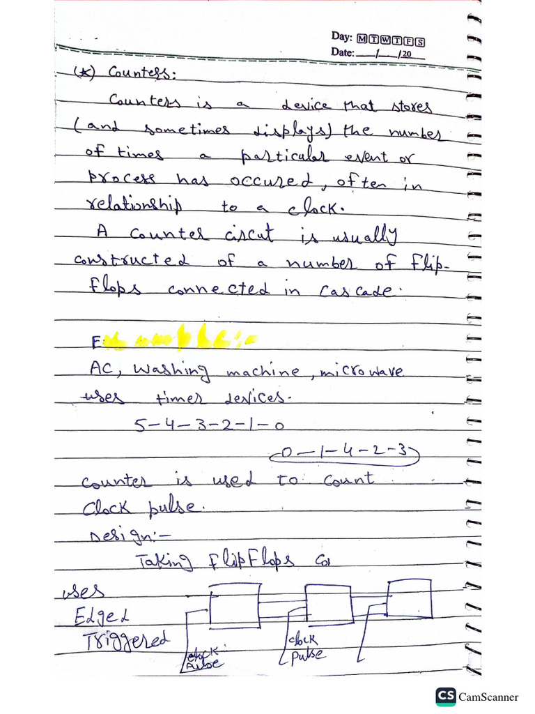 Lecture 10-11 Counters DLD | PDF