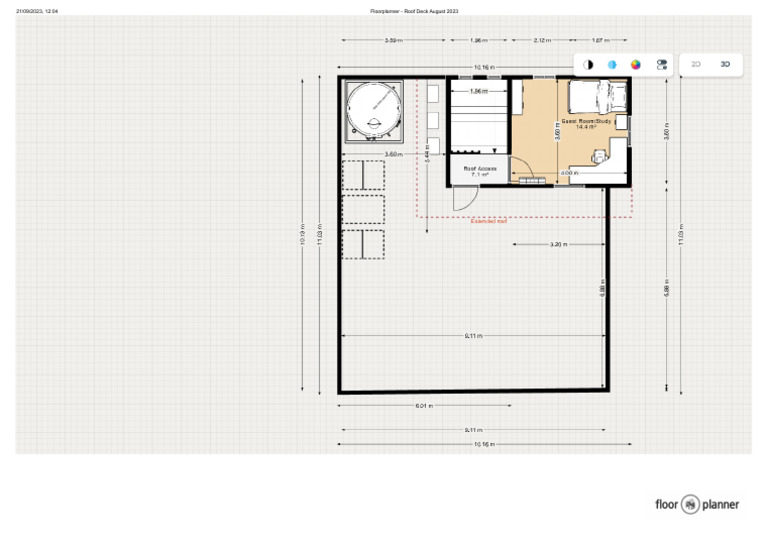 Floorplanner - Roof Deck August 2023 | PDF