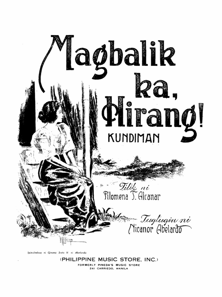 Magbalik Ka Hirang - Abelardo | PDF