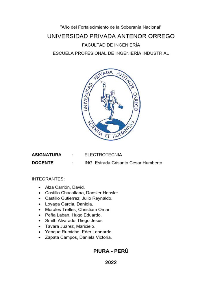 Informe Electro Final Terminado | PDF | Tecnología e ingeniería