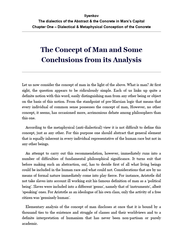 Dialectics of Man in Marx's Capital | PDF | Logic | Georg Wilhelm ...