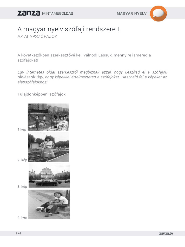 129 Magyar Nyelv Megoldas 1 | PDF