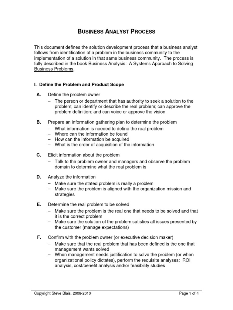 BA Document | PDF | Software Development Process | Agile Software ...