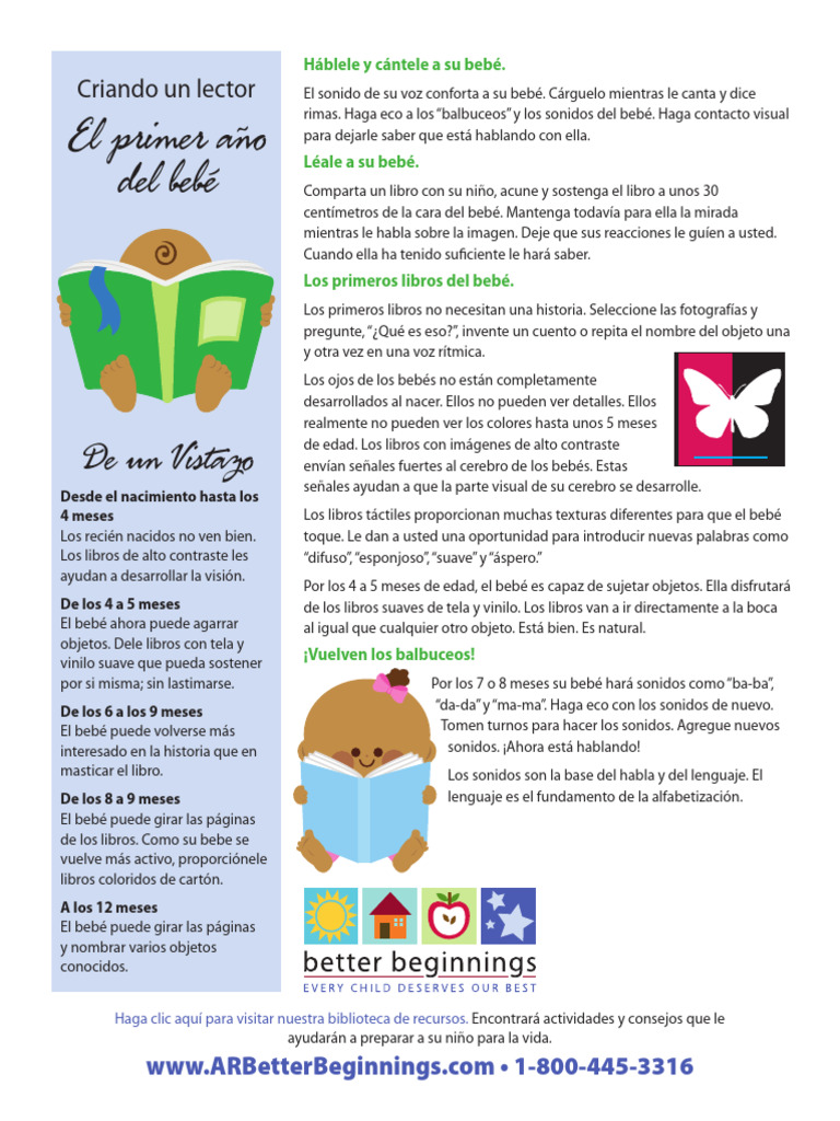 Fomentando la lectura en bebés | PDF