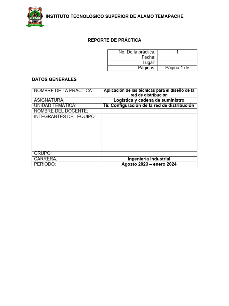 Estructura De Práctica U6 Pdf