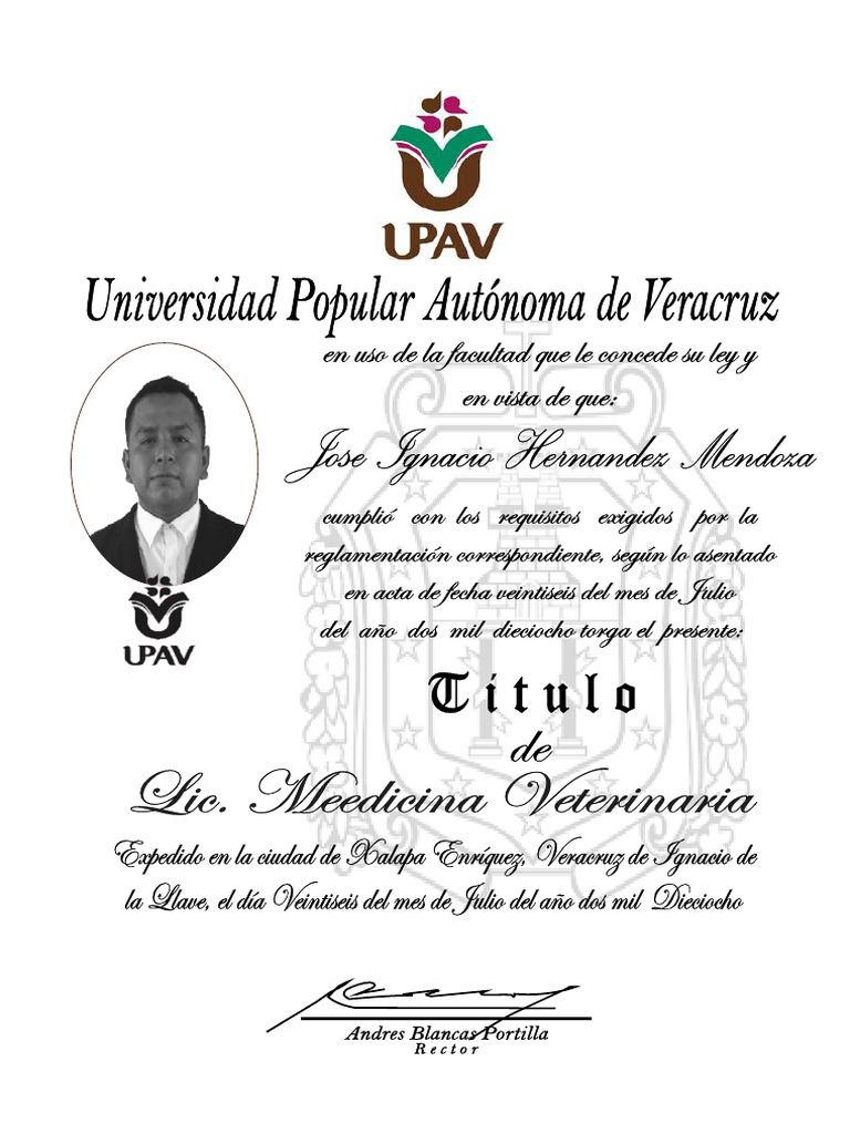 Título en Medicina Veterinaria UPAV | PDF