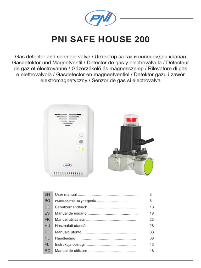 Pni SH200 | PDF | Sensor | Valve