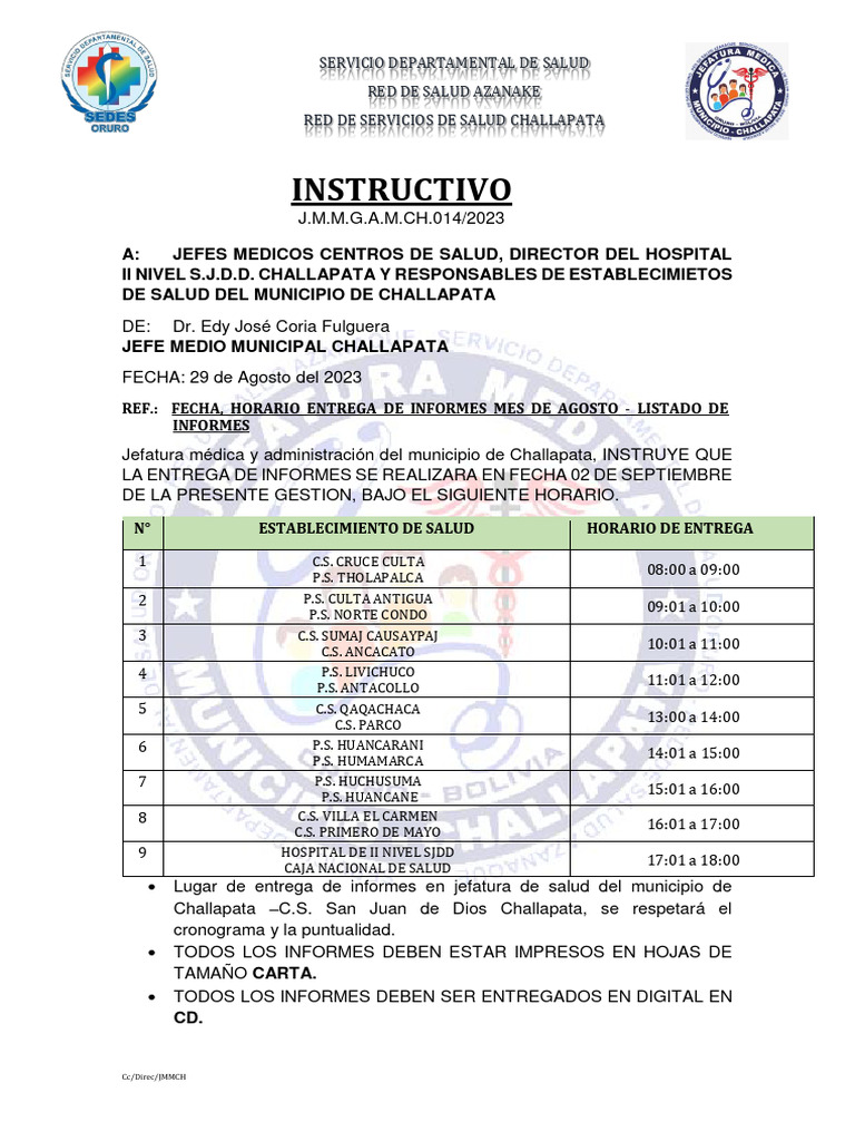 Instructivoo | PDF | Cuidado de la salud | Medicina