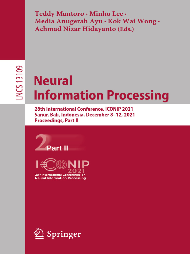 Neural Information Processing: Teddy Mantoro Minho Lee Media Anugerah Ayu Kok Wai Wong Achmad ...