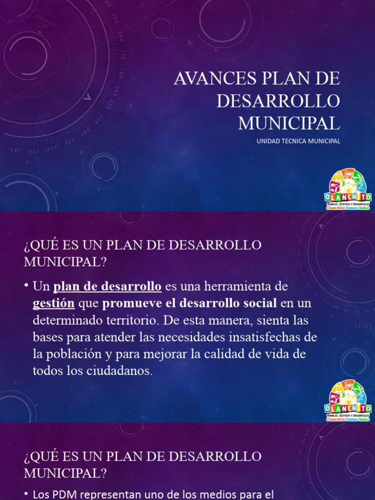 Avances Plan de Desarrollo Municipal | PDF