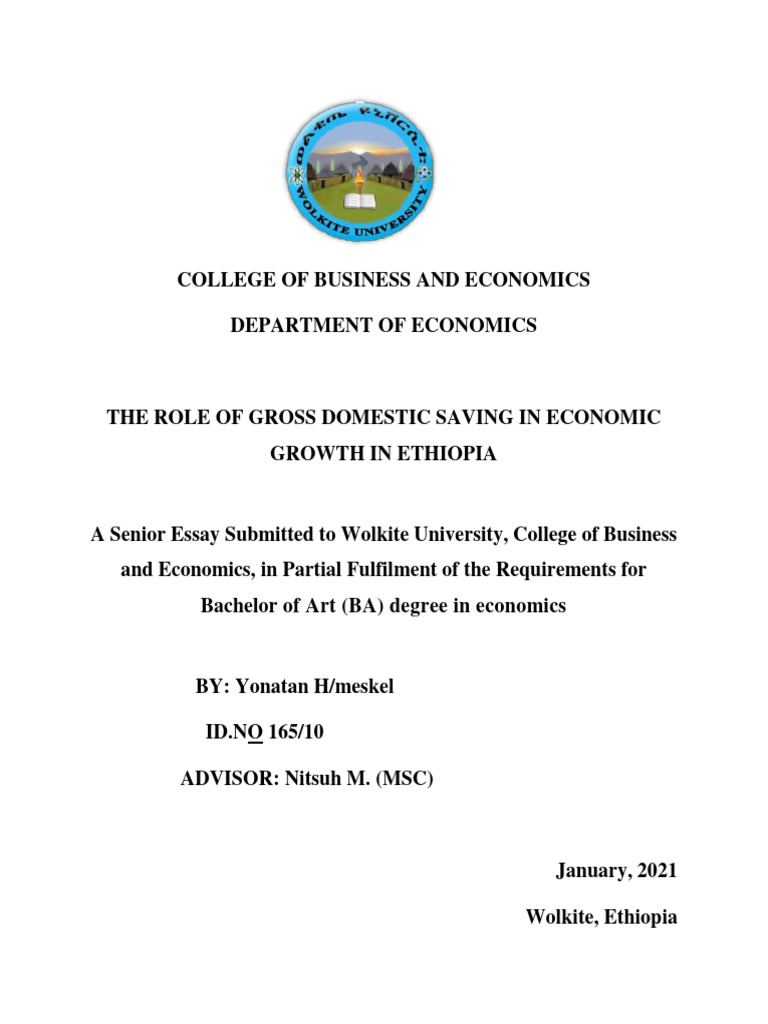 Final Thesis | PDF | Economic Growth | Saving