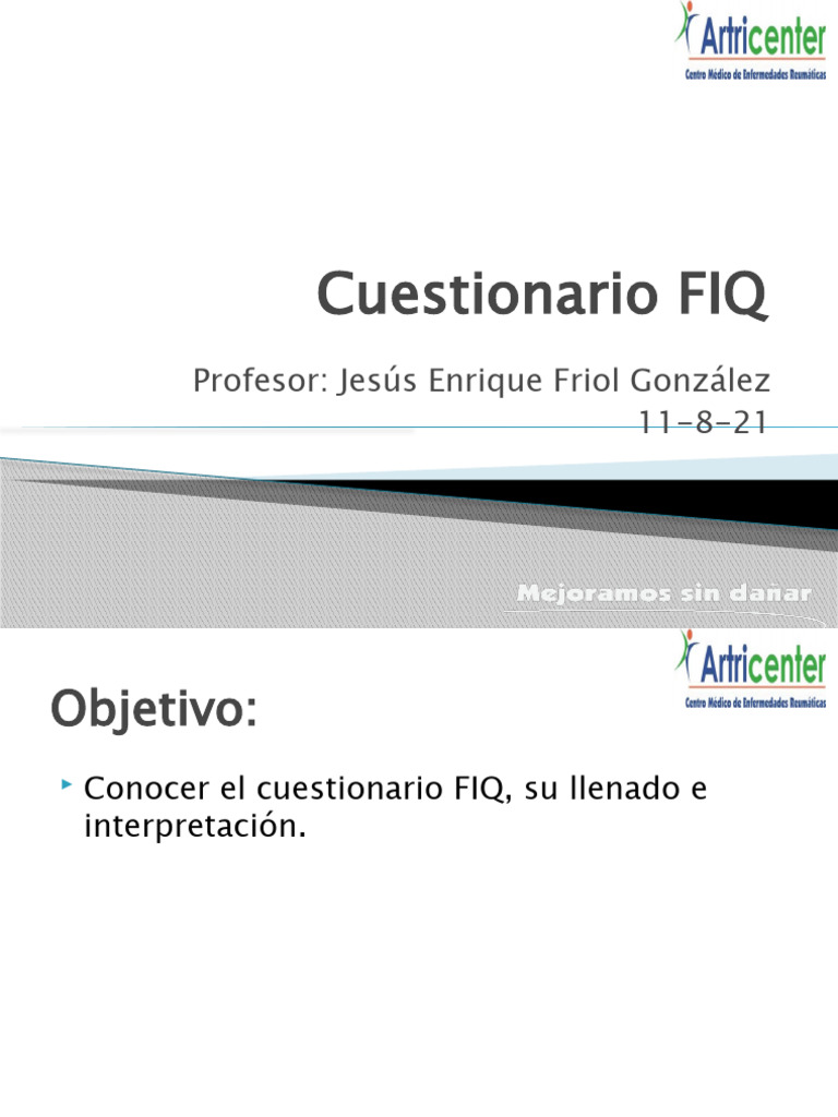 FIQ | PDF | Medición | Clínica