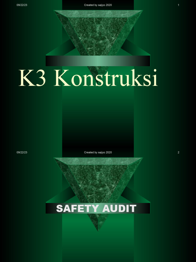 K3 Konstruksi - 4 (Safety Audit) | PDF