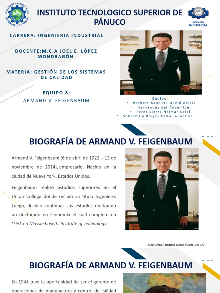 Filosofía de Calidad de Feigenbaum | PDF | Calidad (comercial) | Business