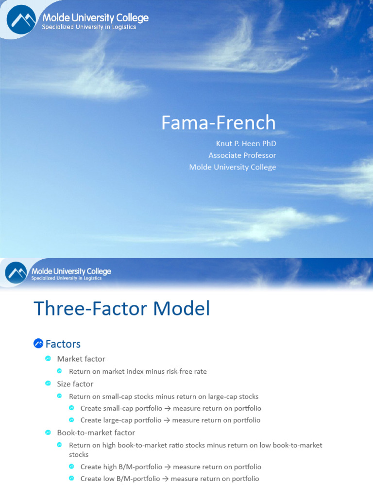 Fama French | Download Free PDF | Capital Asset Pricing Model | Risk ...