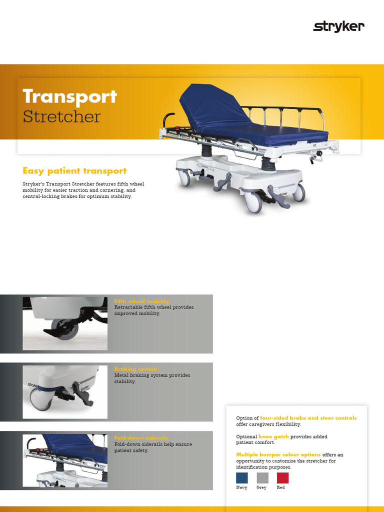 Transport Stretcher SpecSheet EN | PDF | Trademark | Automotive Industry