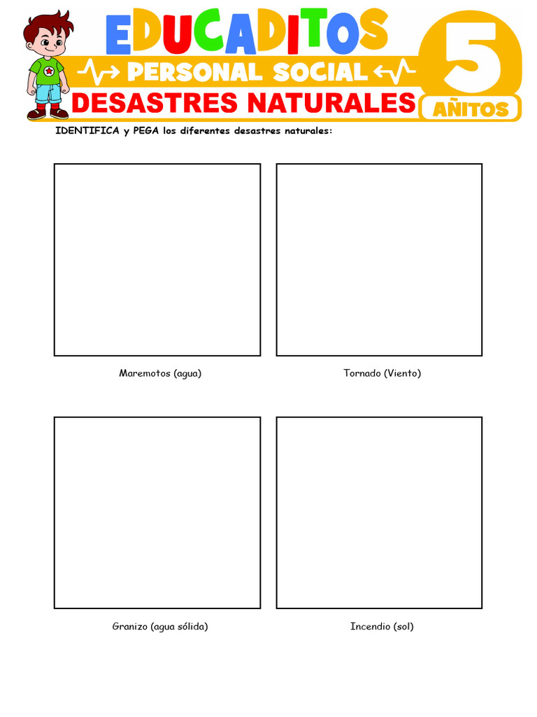 Desastres Naturales para Ninos de 5 Anos | PDF
