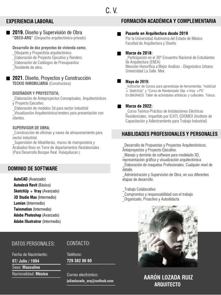 CV 2022 AarónLozada | PDF | Informática