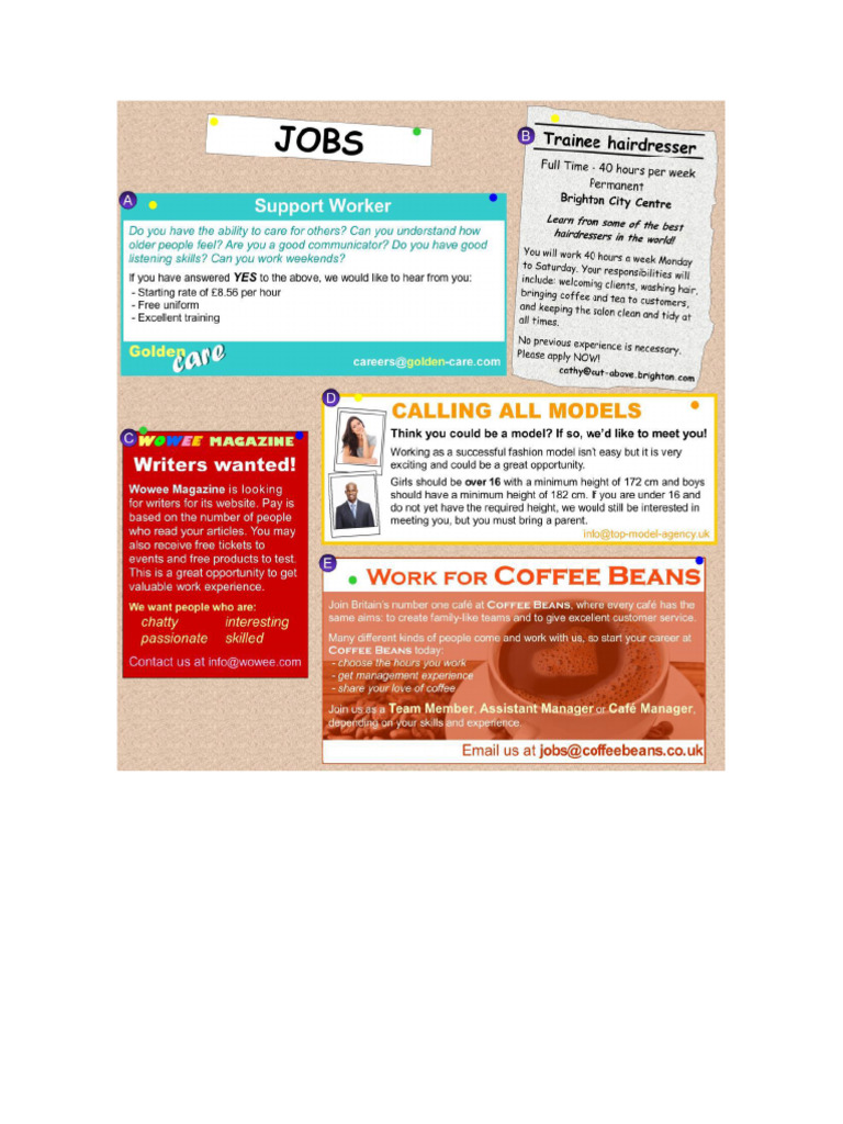 Ads and Comprehension | PDF | Career & Growth