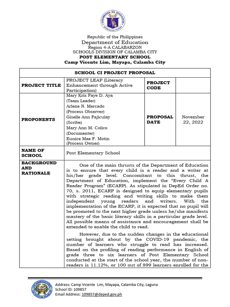 Ci Project Proposal Post Es | PDF
