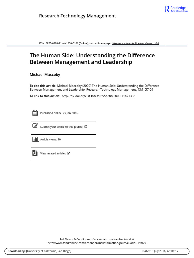 Maccoby 2000 | PDF | Research And Development | Strategic Management