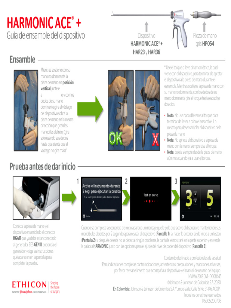 Brochure HARMONIC ACE+ HAR23 y HAR36 Guia de Ensamble de Los ... Brochure HARMONIC ACE+ HAR23 y HAR36 Guia de Ensamble de Los ...