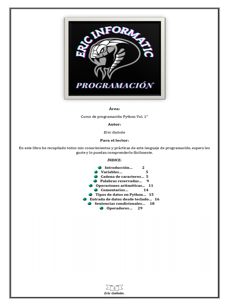 Libro de Programacaión Python VOL.1°.languagetool | PDF | Compilador | Lenguaje de programación