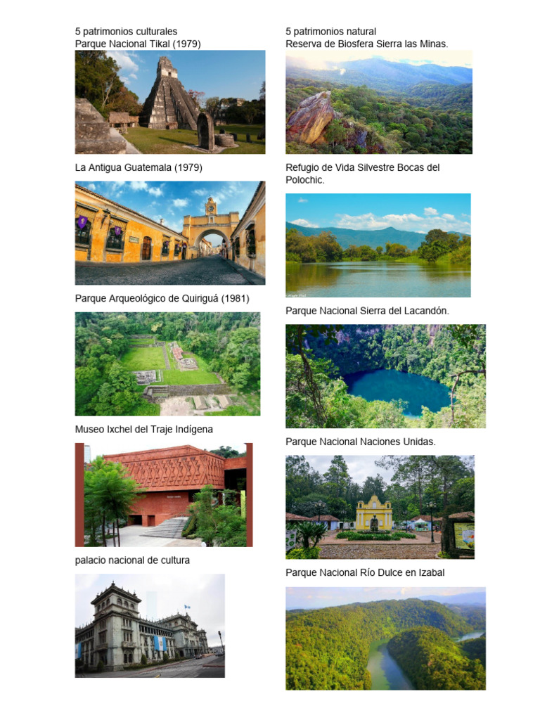 5 Patrimonios Culturales | PDF