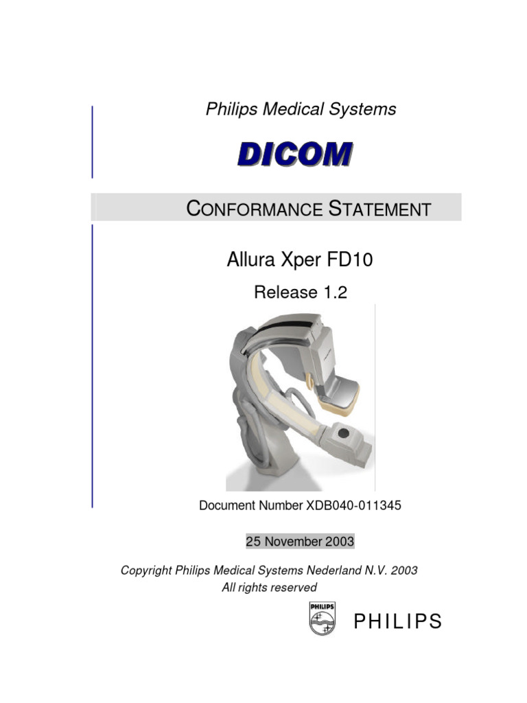 DICOM Allura Xper FD10 Release 1.2 | PDF | Computing | Information Science