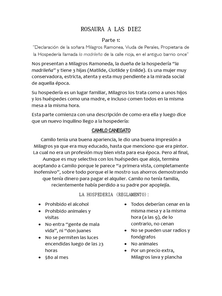 Rosaura A Las Diez | PDF