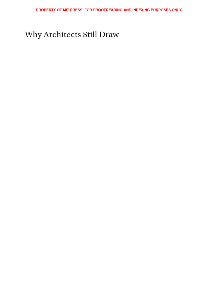 Why Architects Still Draw | PDF | Surveying