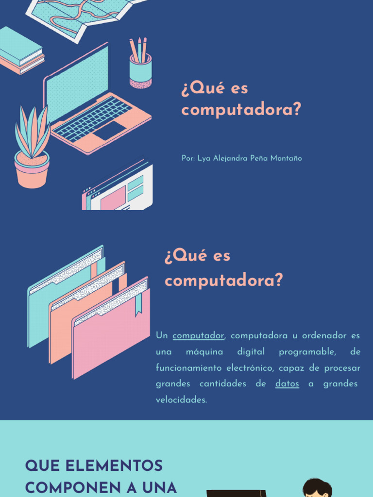 Presentación Que Es Computadora | PDF | Microcomputadoras | Hardware de ...