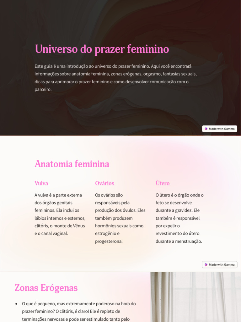 Universo Do Prazer Feminino | PDF | Orgasmo | Clitóris